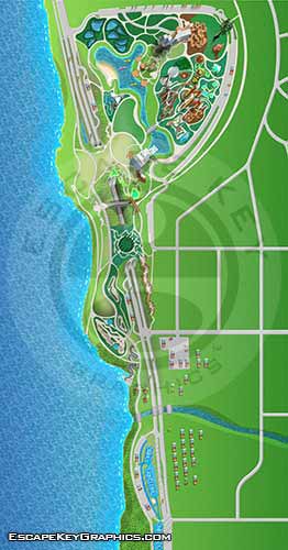 Public Park Illustrated Map - Tulsa, Oklahoma - Public Park Map